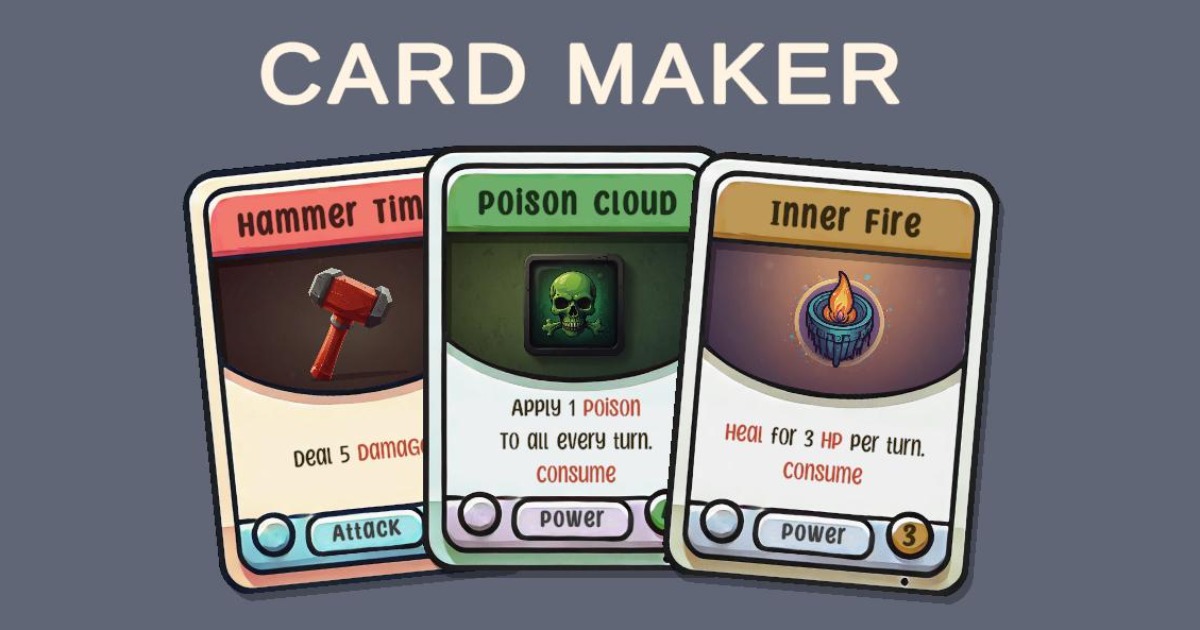 TCG - Card Maker | Utilities Tools | Unity Asset Store