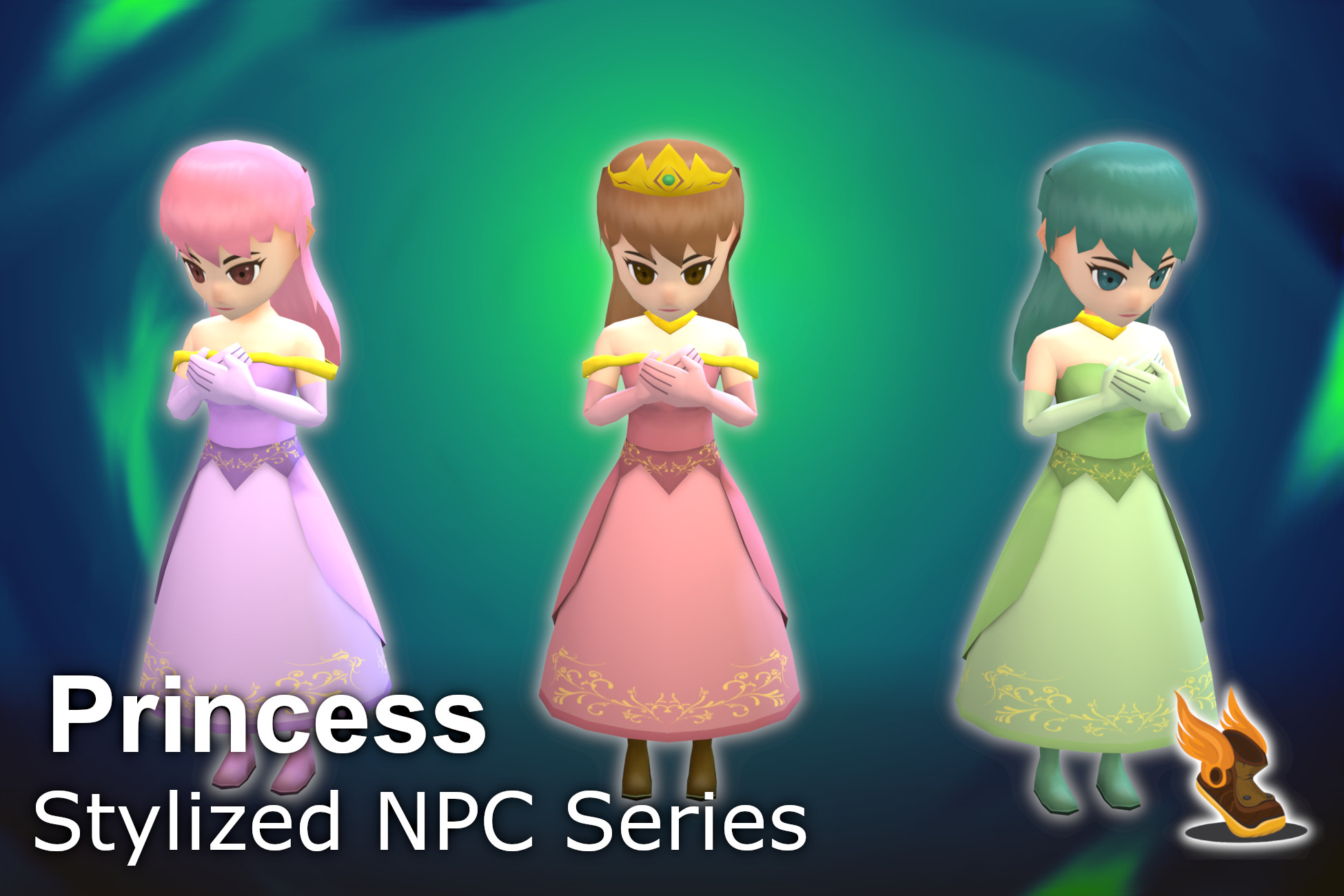 Stylized NPC - Princess | Characters | Unity Asset Store