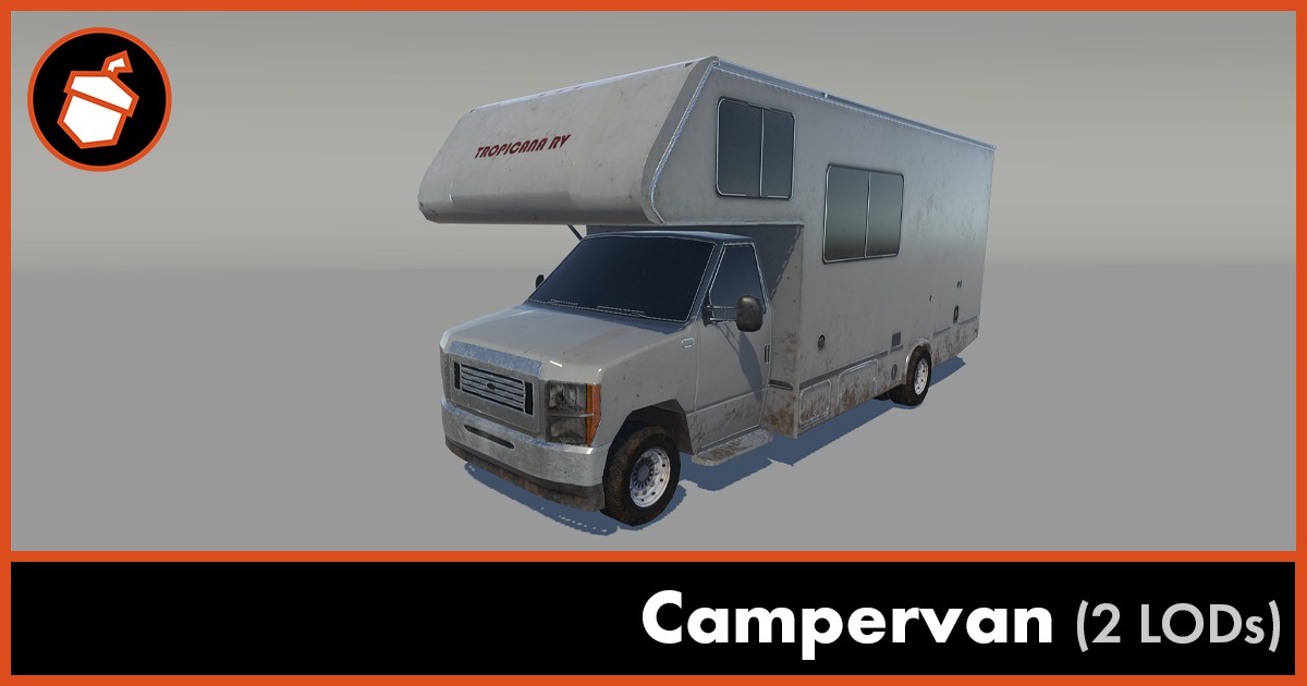 Campervan (RV - 2 LODs) | 3D 지상 | Unity Asset Store