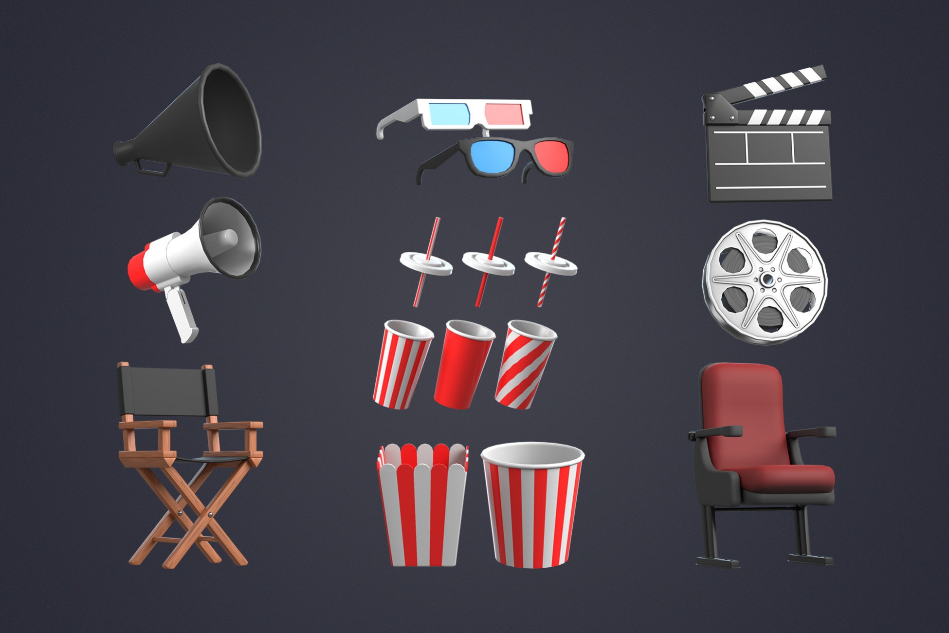 Cinema Pack | 3D Props | Unity Asset Store