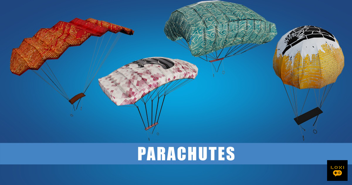 3D Parachutes Pack | 3D Props | Unity Asset Store