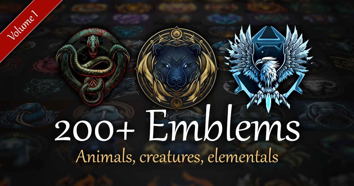 Fantasy Emblems | 2D Icons | Unity Asset Store