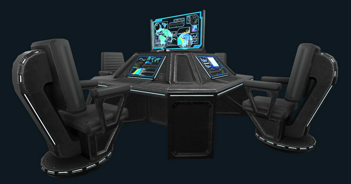 Sci-Fi Communications Center | 3D Sci-Fi | Unity Asset Store