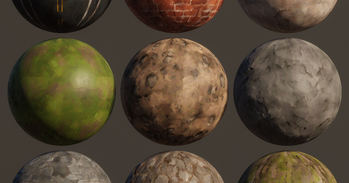 Procedural Hand Painted Materials | Substances | Unity Asset Store