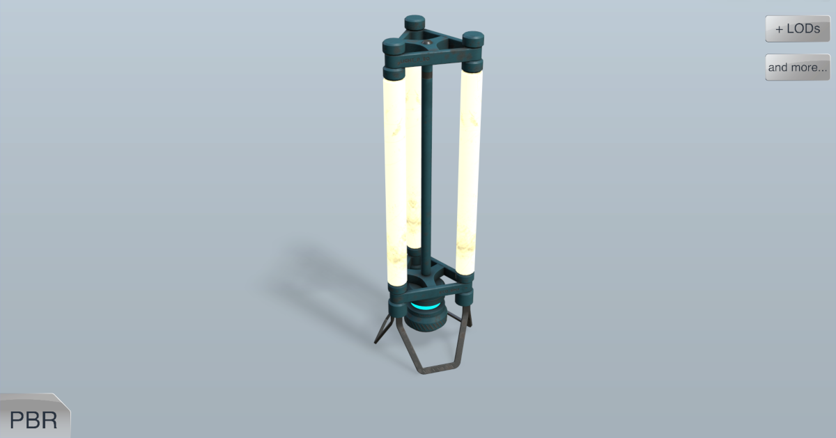 Sci-fi lamp vol 2 | 3D Sci-Fi | Unity Asset Store