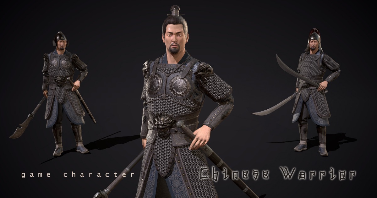 Chinese warrior Tang | 3D Characters | Unity Asset Store