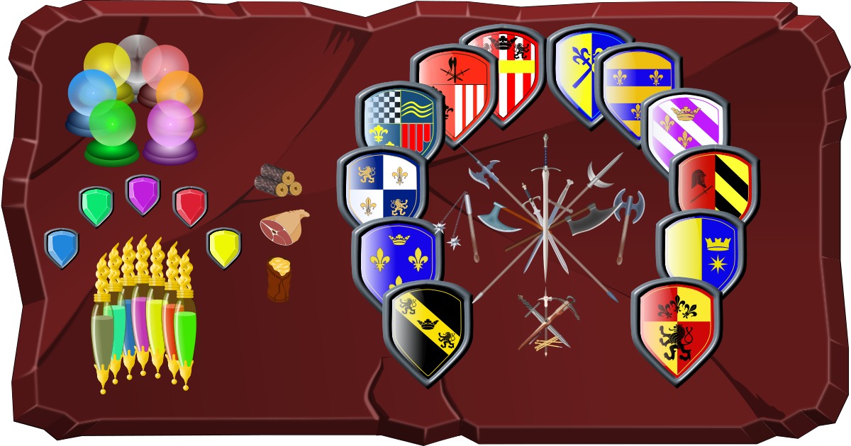 2D RPG UI Icons and Game Start Menu | 2D Icons | Unity Asset Store