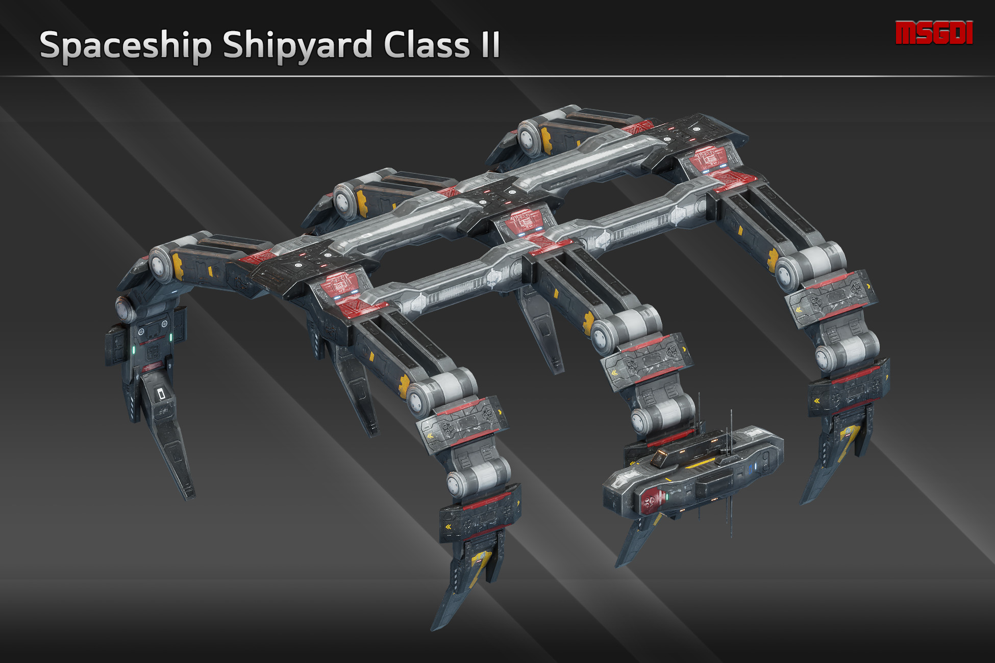 Spaceship Shipyard Class II | 3D Space | Unity Asset Store