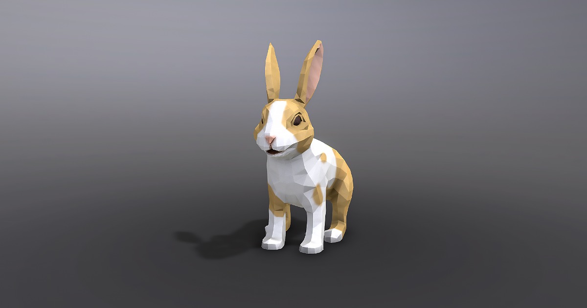 Stylize Low Poly Rabbit | 3D Animals | Unity Asset Store