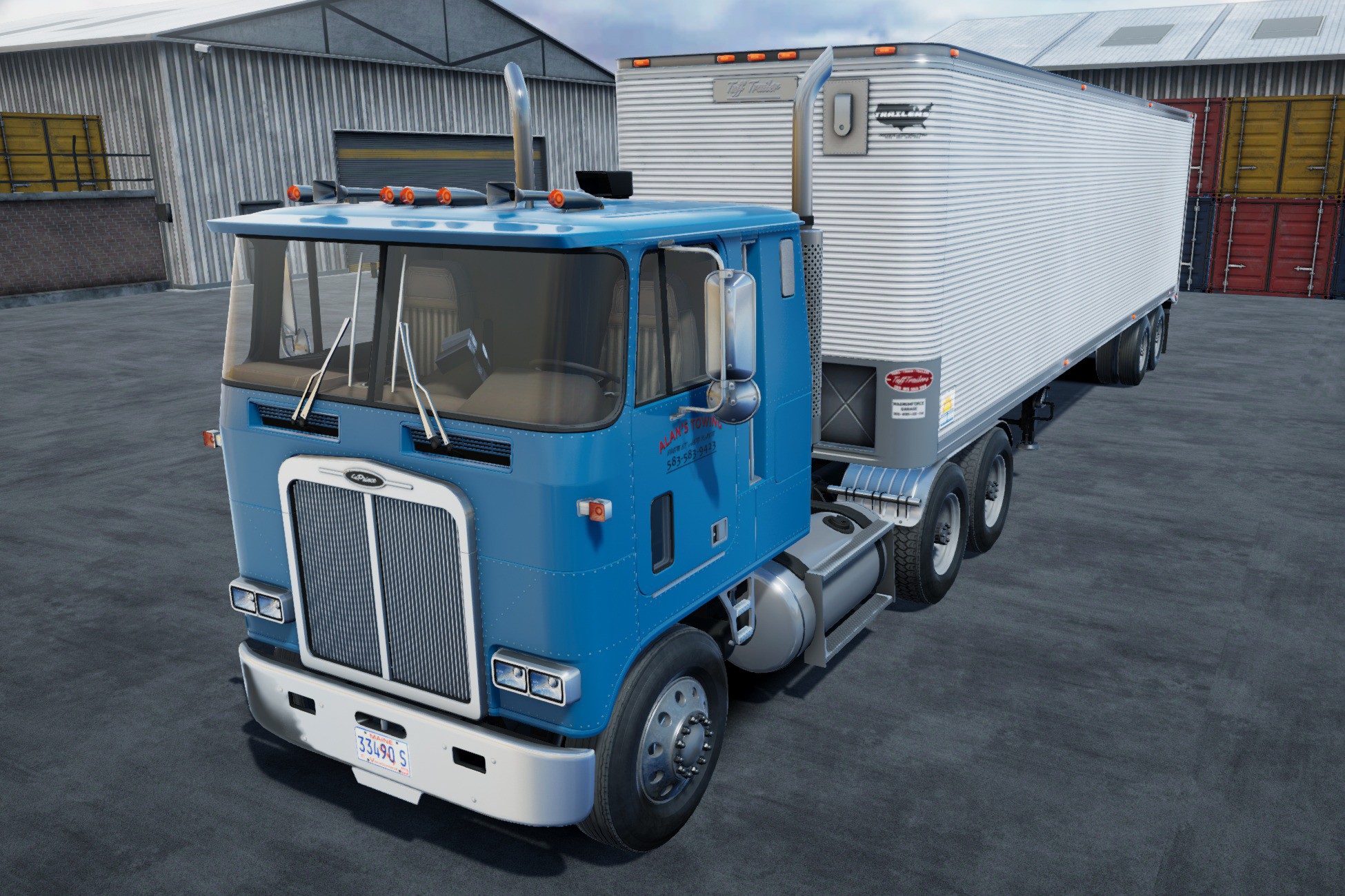 Cabover truck van trailer by Perfectvertexstudio