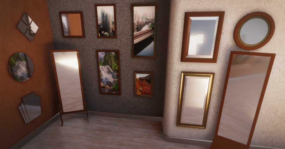 Customizable Mirrors and Frames | 3D Interior | Unity Asset Store