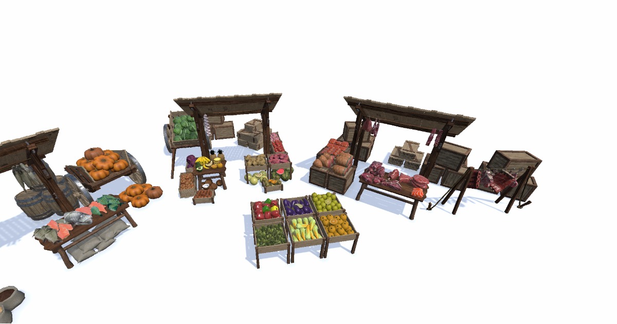 RPG Food props KIT | 3D 食べ物 | Unity Asset Store