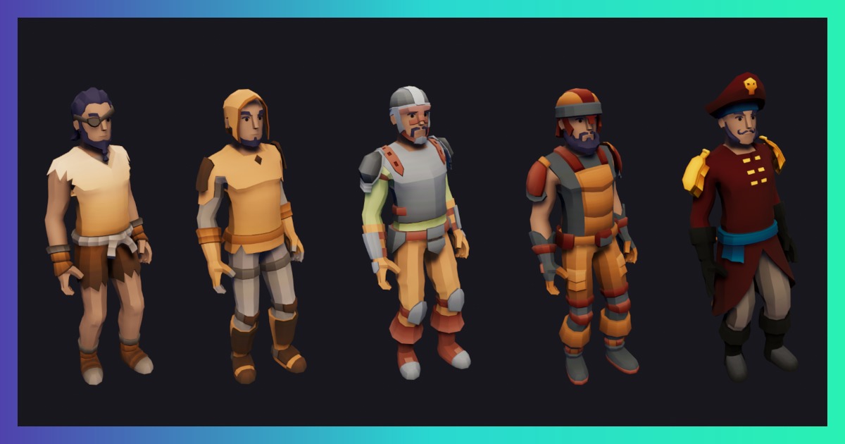 Low Poly Armor Sets 5 - RPG Characters | Characters | Unity Asset Store