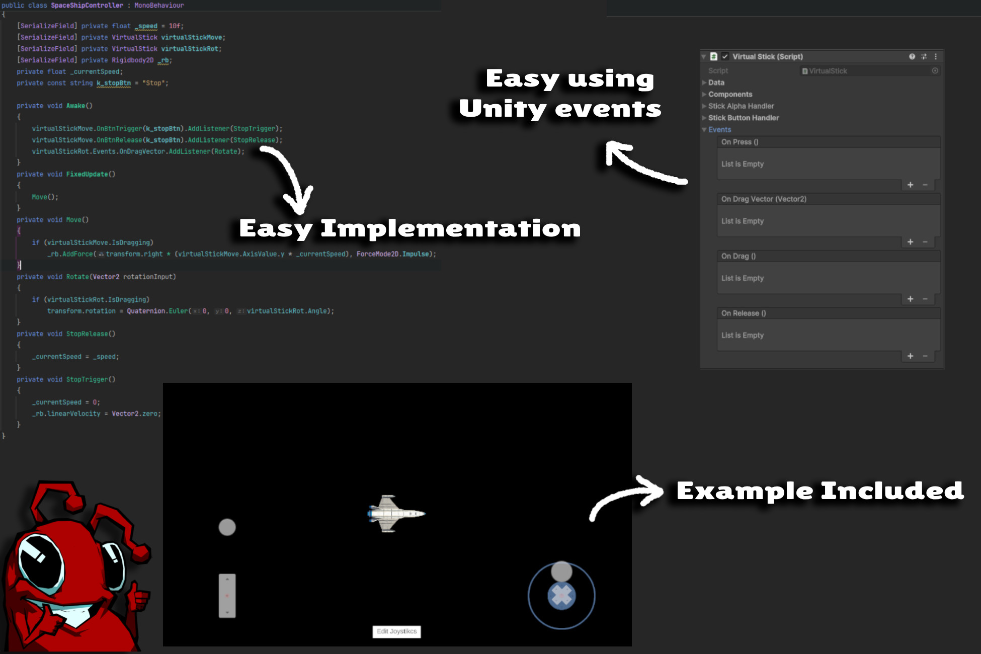 Virtual Stick Pro - Solution | システム | Unity Asset Store