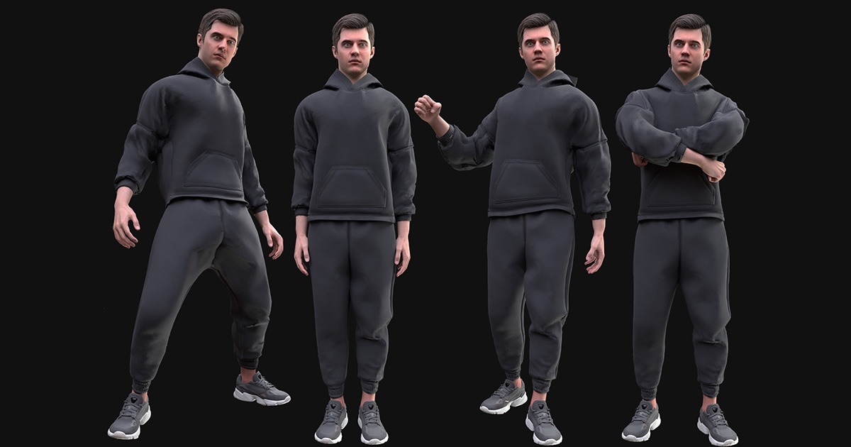 Man in Sport Outfit 3 - Rigged | 3D Characters | Unity Asset Store