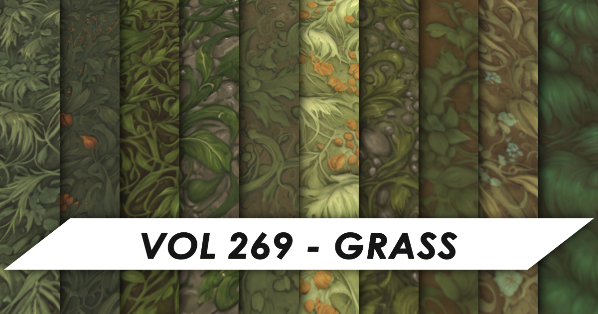 Stylized Textures - Vol 269 - Grass | 2D テクスチャ＆マテリアル | Unity Asset Store