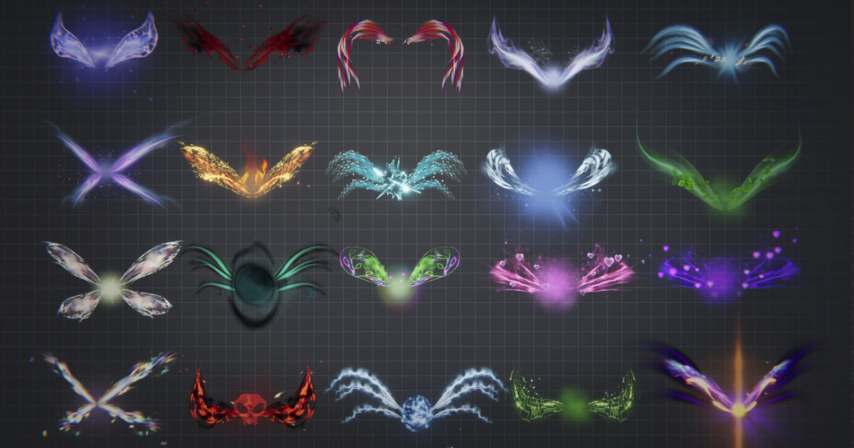 Magical Wings Pack - 22 Wings! | VFX Particles | Unity Asset Store