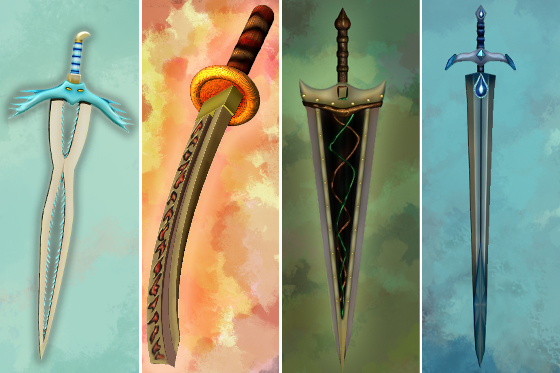 Swords of Elements | 3D Weapons | Unity Asset Store