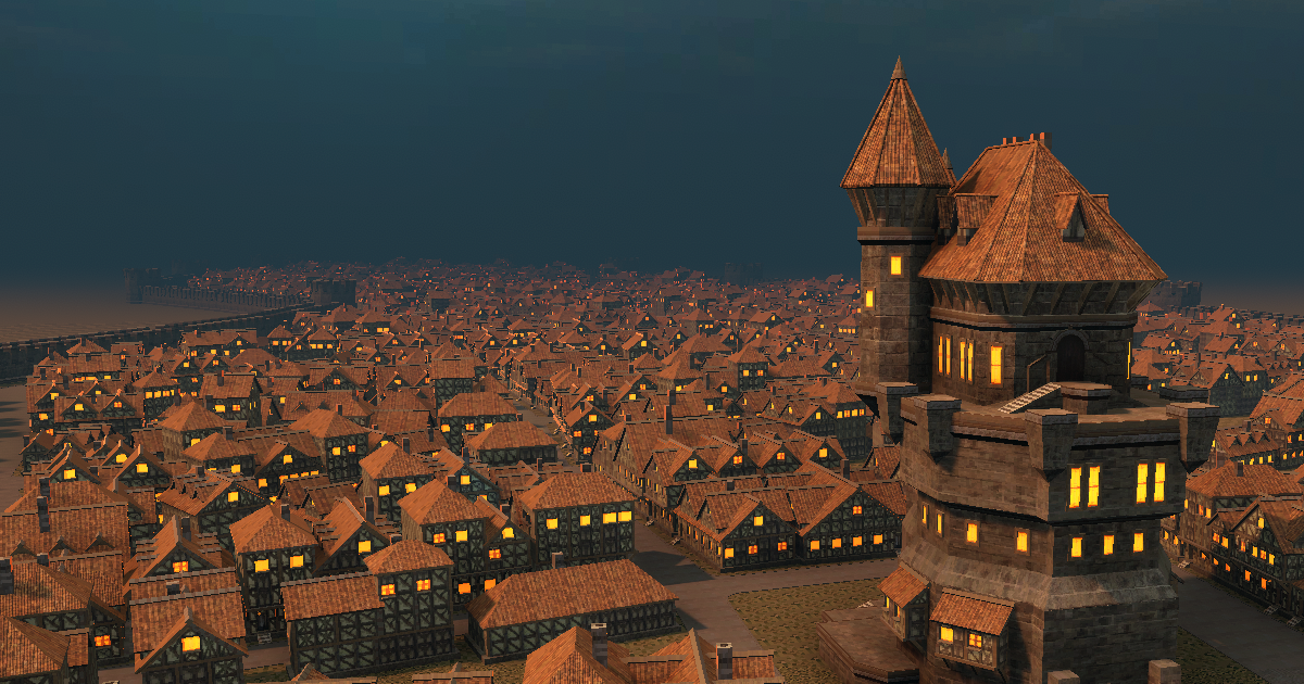Low Poly Medieval Walled Towns Pack Vol.1 | 3D Fantasy | Unity Asset Store