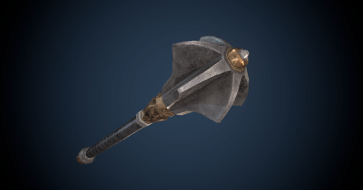 Flanged Mace PBR | 3D 무기 | Unity Asset Store