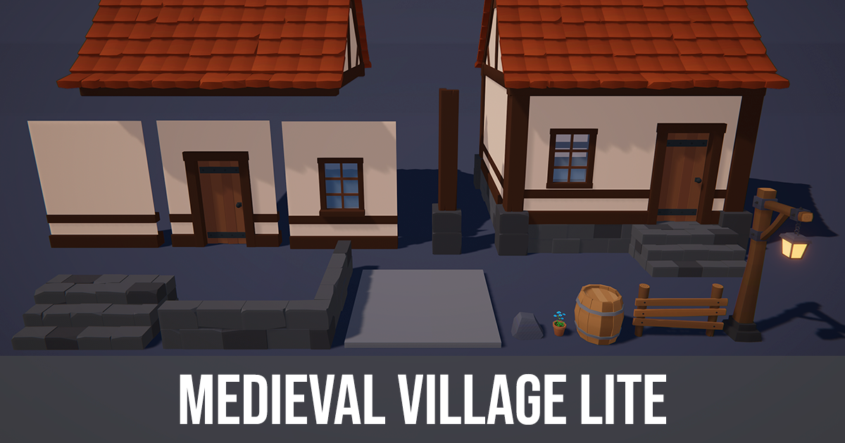 Low Poly Fantasy Medieval Village Vol.2 Lite | 3D Fantasy | Unity Asset ...