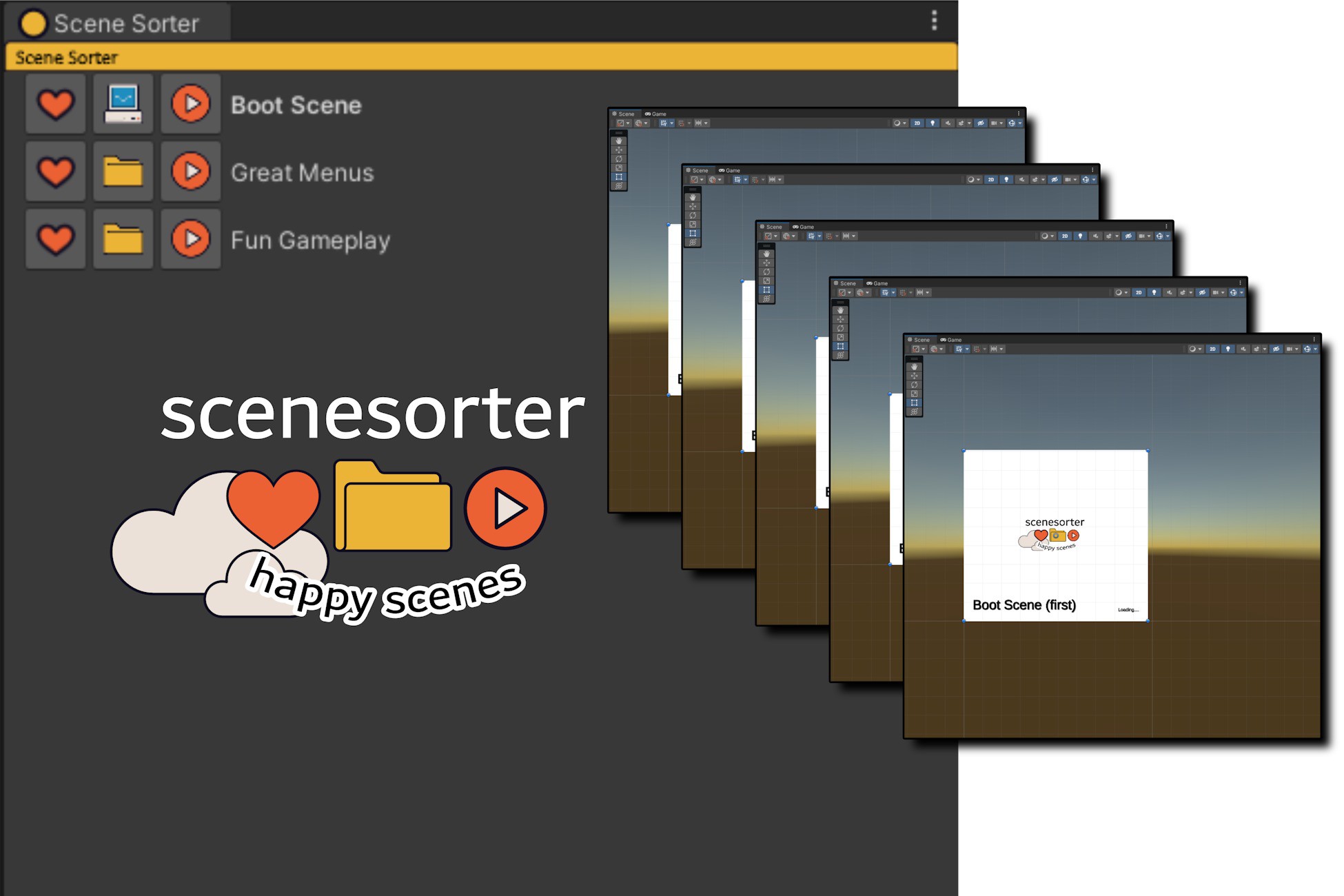 Scene Sorter Utilities Tools Unity Asset Store