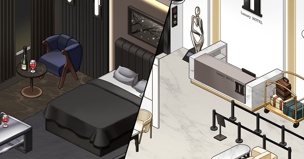 Isometric Hotel Map | 2D Environments | Unity Asset Store