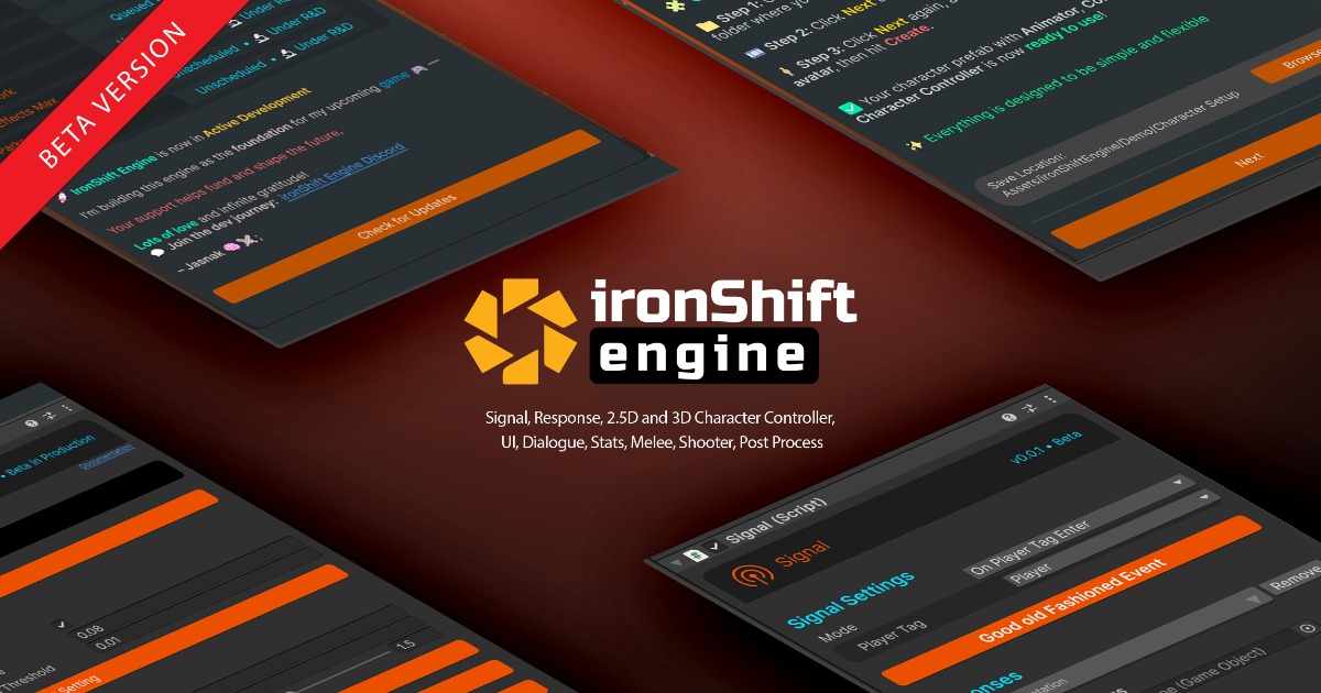 ironShiftEngine | Game Toolkits | Unity Asset Store