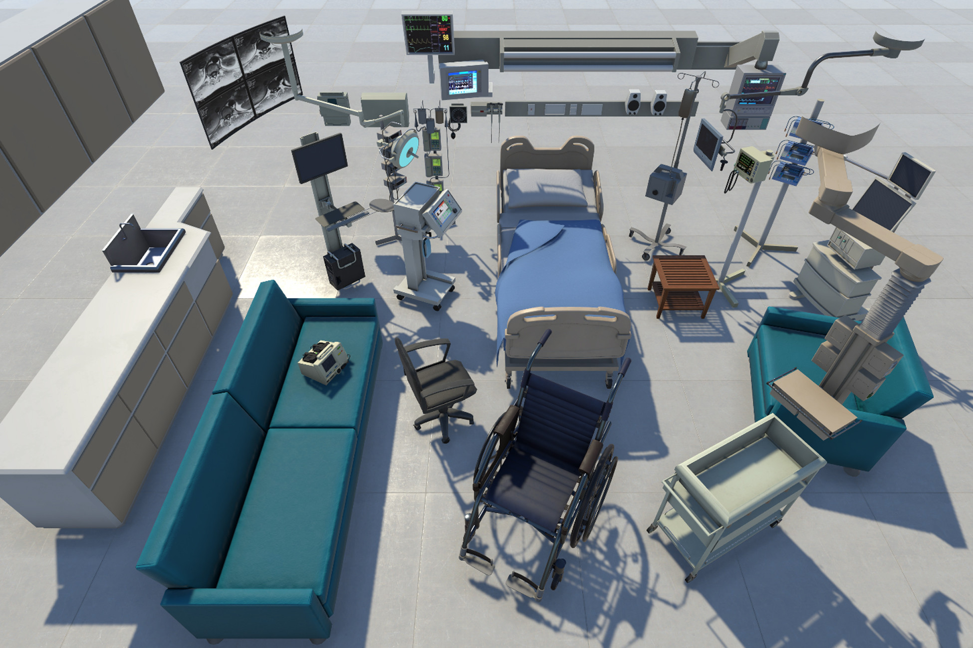 Hospital Room Props | 3D 環境 | Unity Asset Store