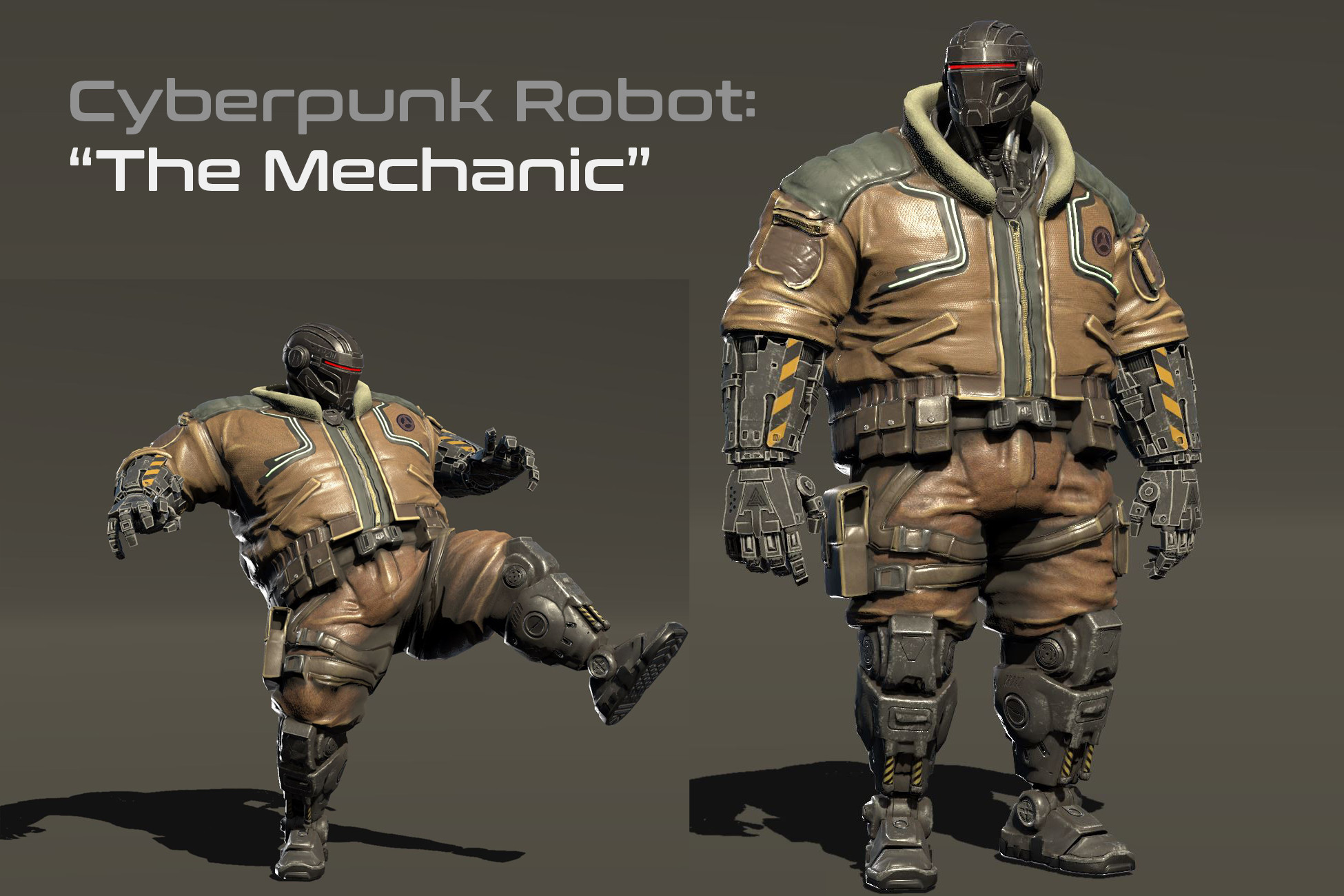 Cyberpunk Robot Character: The Mechanic | 3D Robots | Unity Asset Store