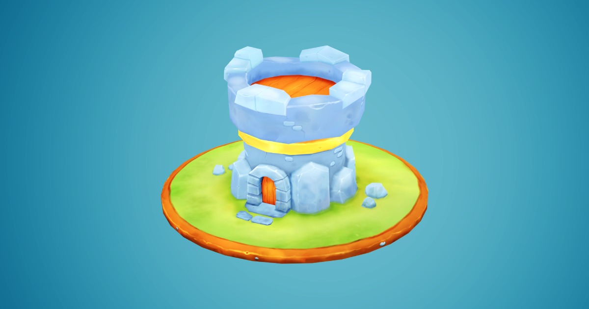 Lowpoly Handpainted Tower | 3D Environments | Unity Asset Store