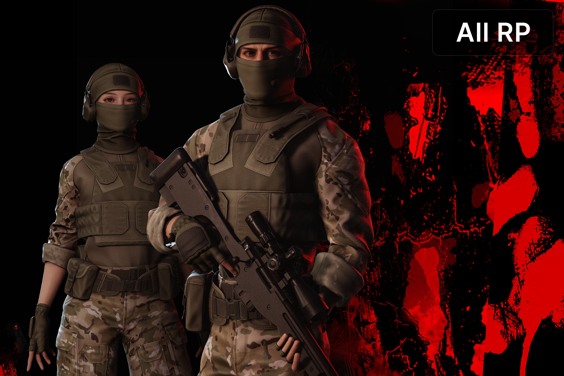 Sniper - Rapid Fire Military Character | Characters | Unity Asset Store