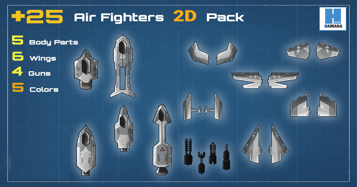 2D Air Fighters Pack | Sprite Management | Unity Asset Store