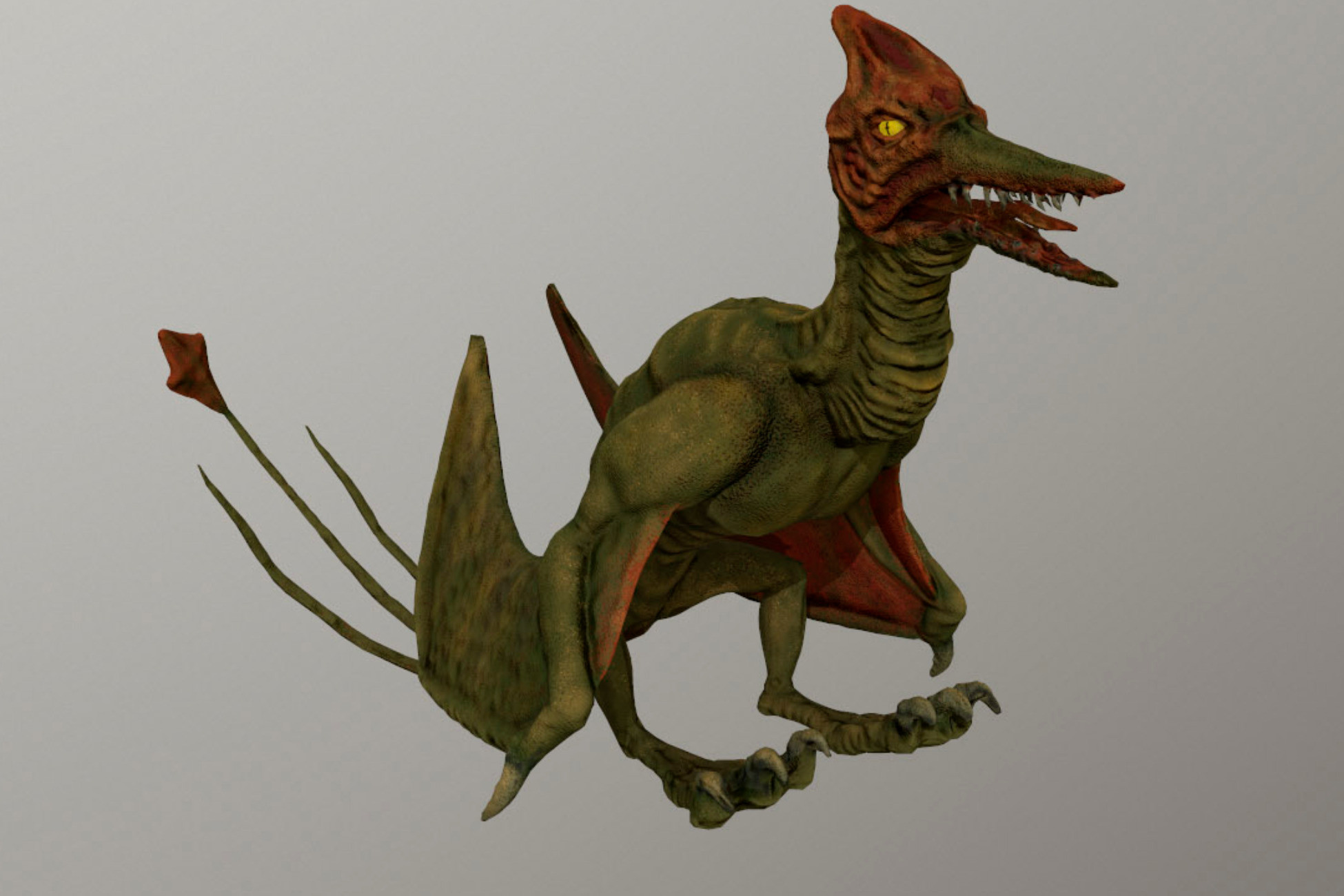 Monster Pterodaptyl | 3D Creatures | Unity Asset Store