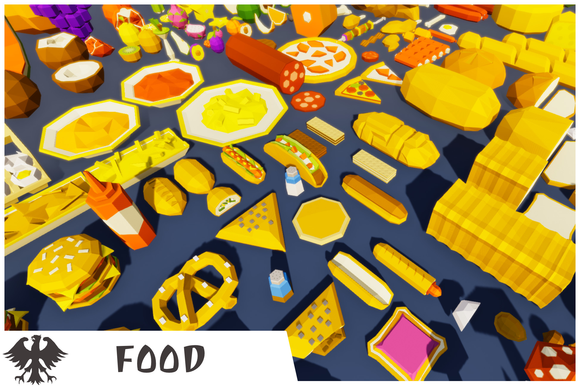 Low Poly Food | 3D Food | Unity Asset Store
