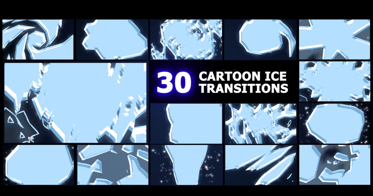 Cartoon Ice Transitions | 2D テクスチャ＆マテリアル | Unity Asset Store