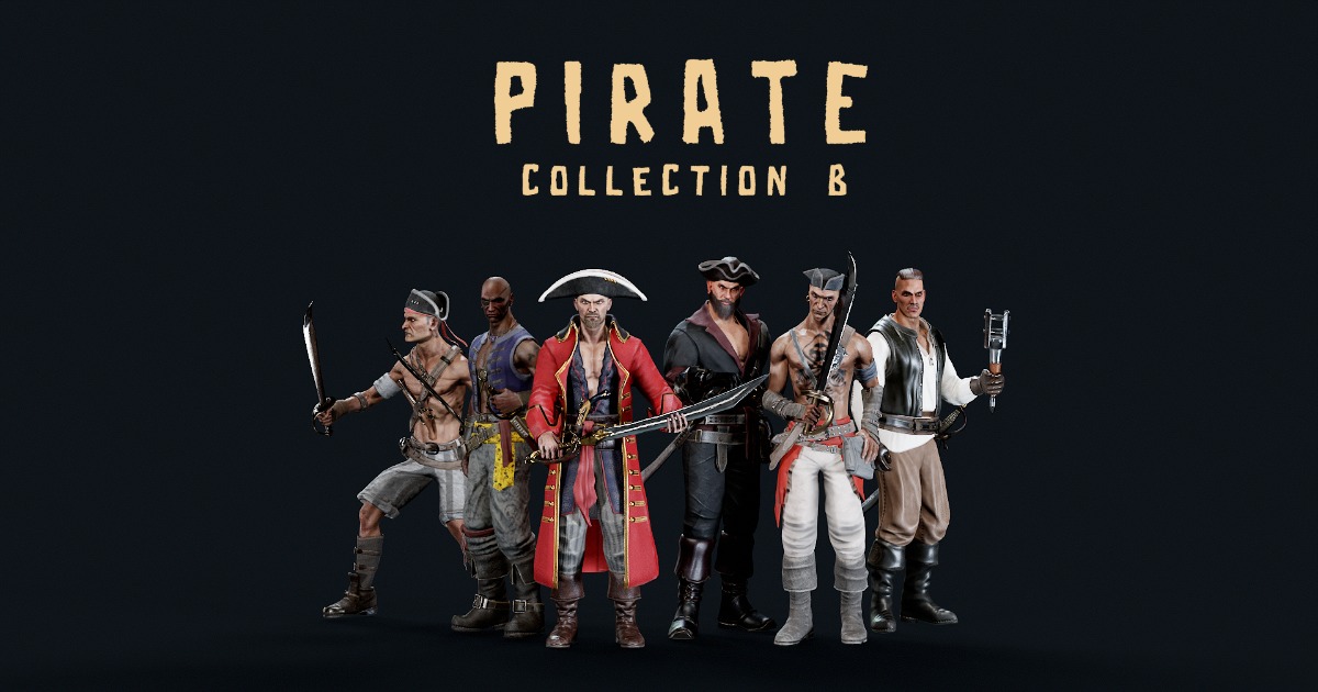 PIRATE_R_PACK_B | 3D Humanoids | Unity Asset Store