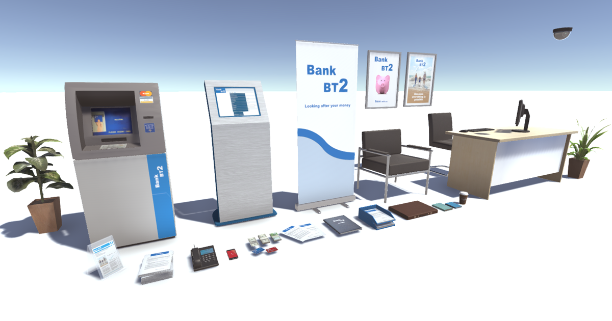 Bank Props | 3D Props | Unity Asset Store
