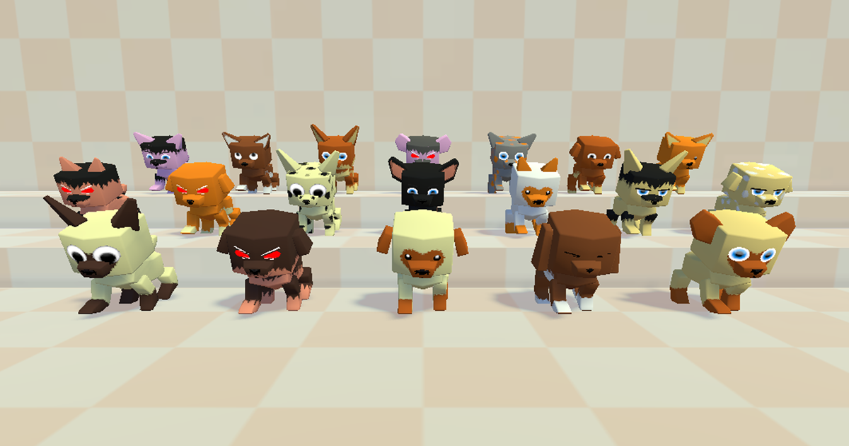 Cubits Dogos | 3D Animals | Unity Asset Store