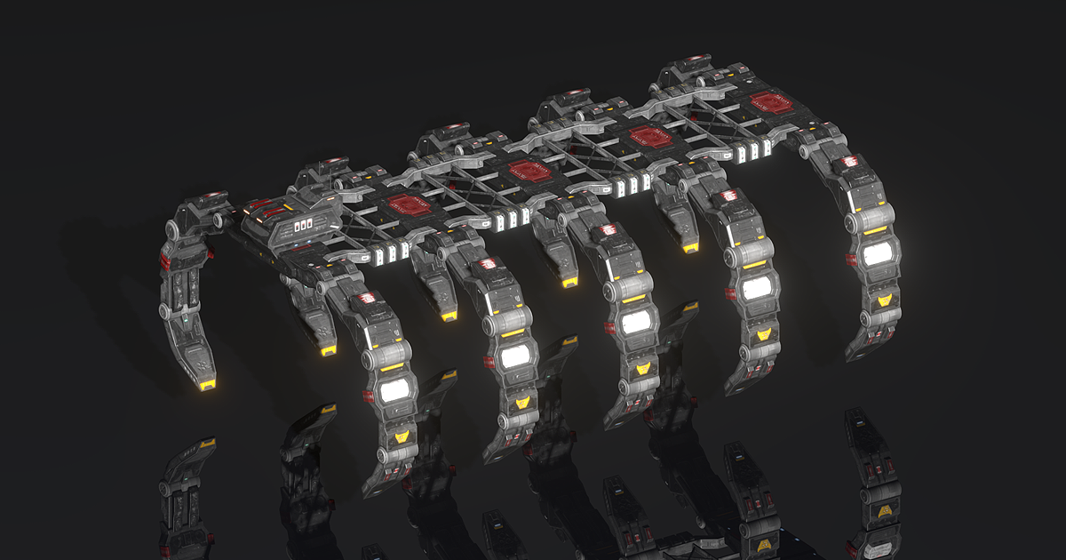 Spaceship Shipyard Class III | 3D Space | Unity Asset Store