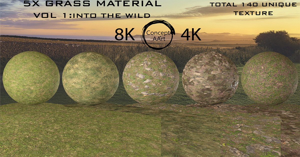 GRASS VOL1:INTO THE WILD | 2D Textures & Materials | Unity Asset Store