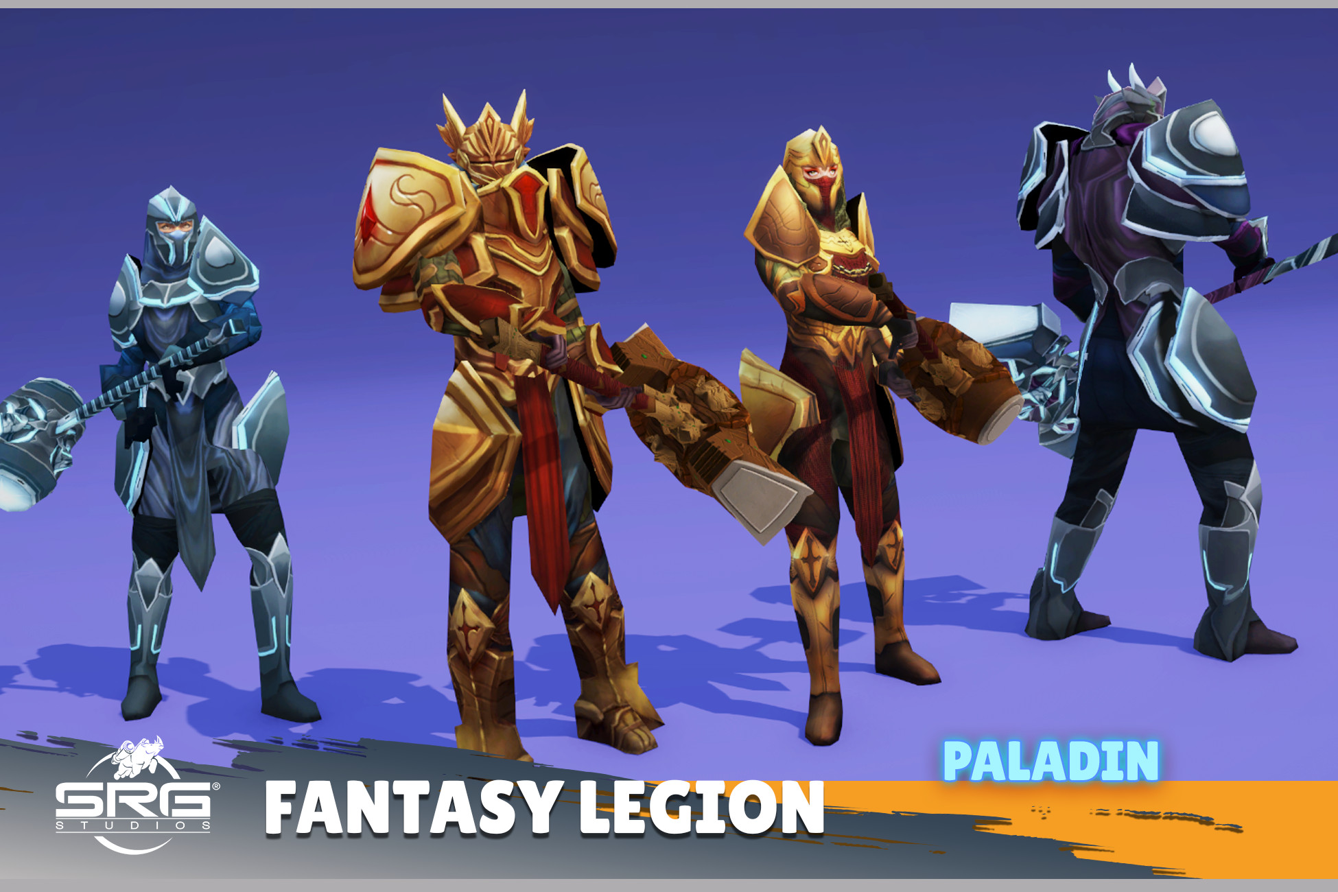 Fantasy Legion - Paladin | 3D 캐릭터 | Unity Asset Store