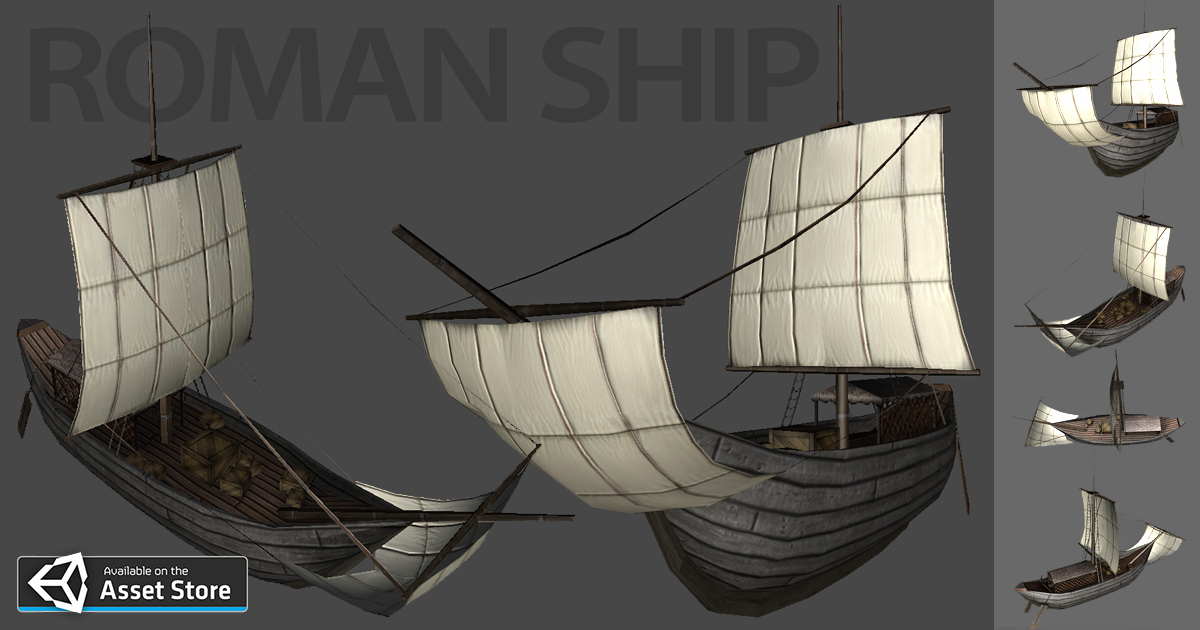 Roman Ship | 3D Sea | Unity Asset Store