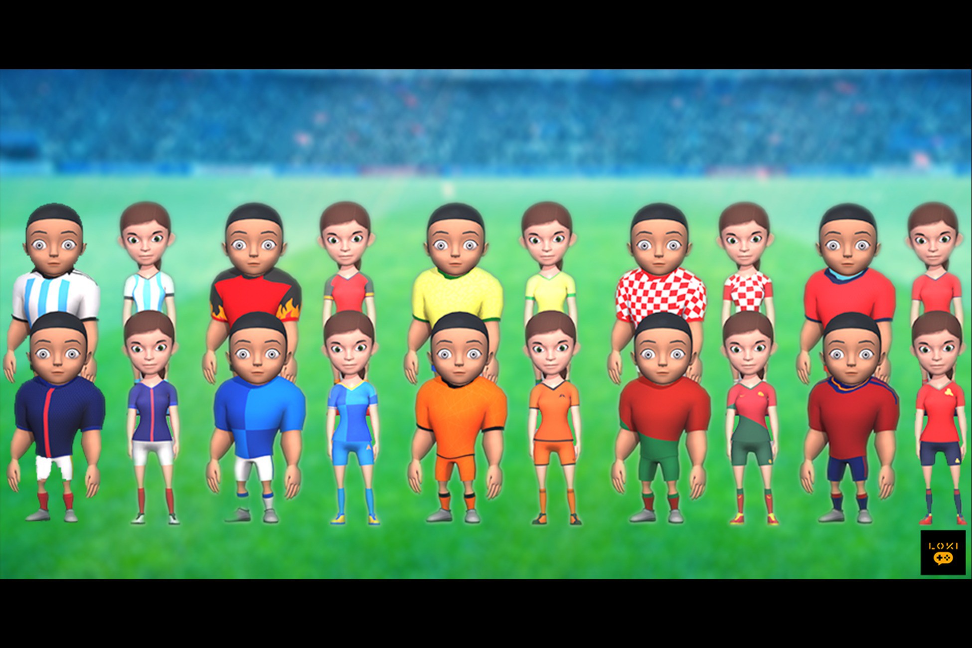 3D Toon Football Characters | 3D Humanoids | Unity Asset Store