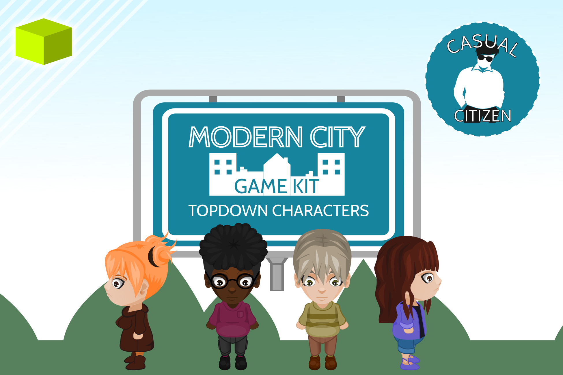 Modern City - Game Kit - Casual Citizen Characters | 2D Characters ...