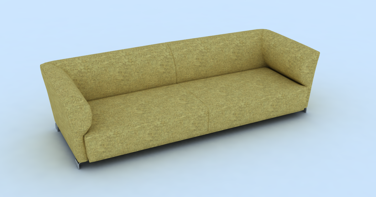 LowPoly Couch A04 | 3D Furniture | Unity Asset Store