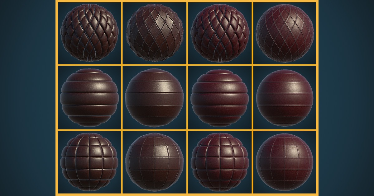 PBR Leather Bundle - URP Displacement | 2D Textures & Materials | Unity ...