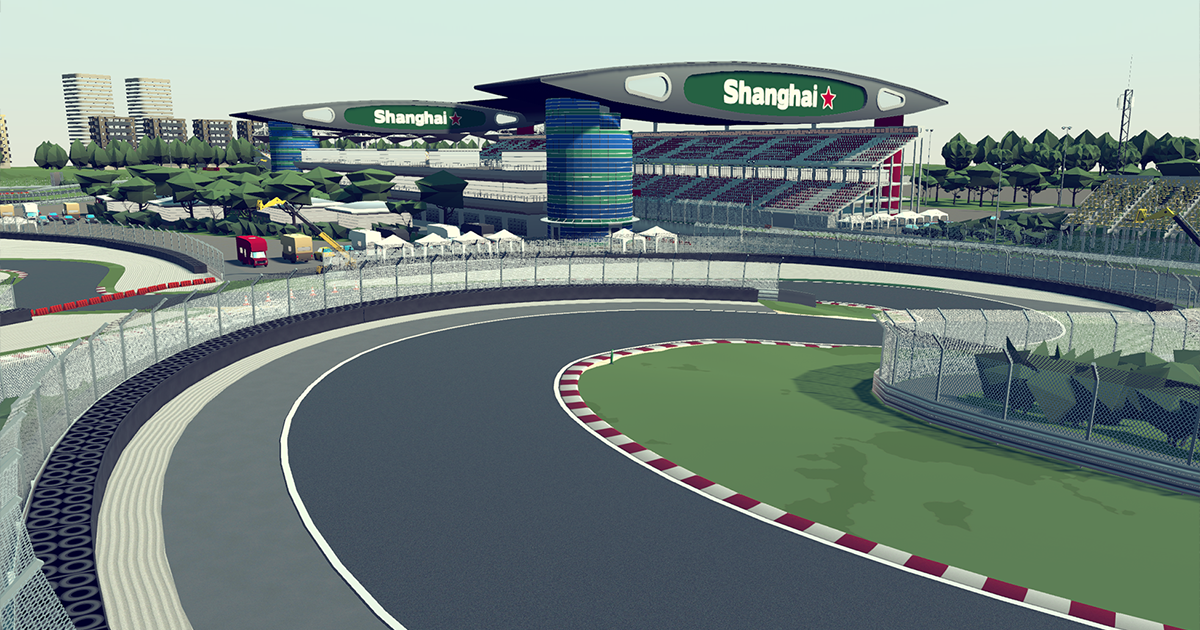 Cartoon Race Track Shanghai | 3D Roadways | Unity Asset Store