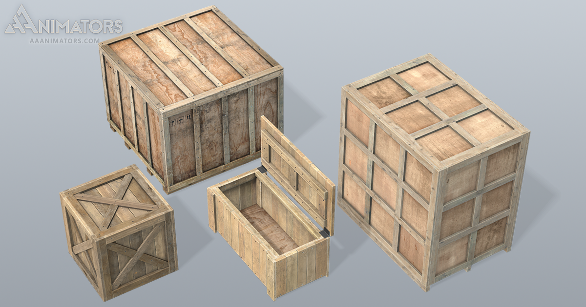 Low Poly Industrial Shipping Containers | 3D Industrial | Unity Asset Store