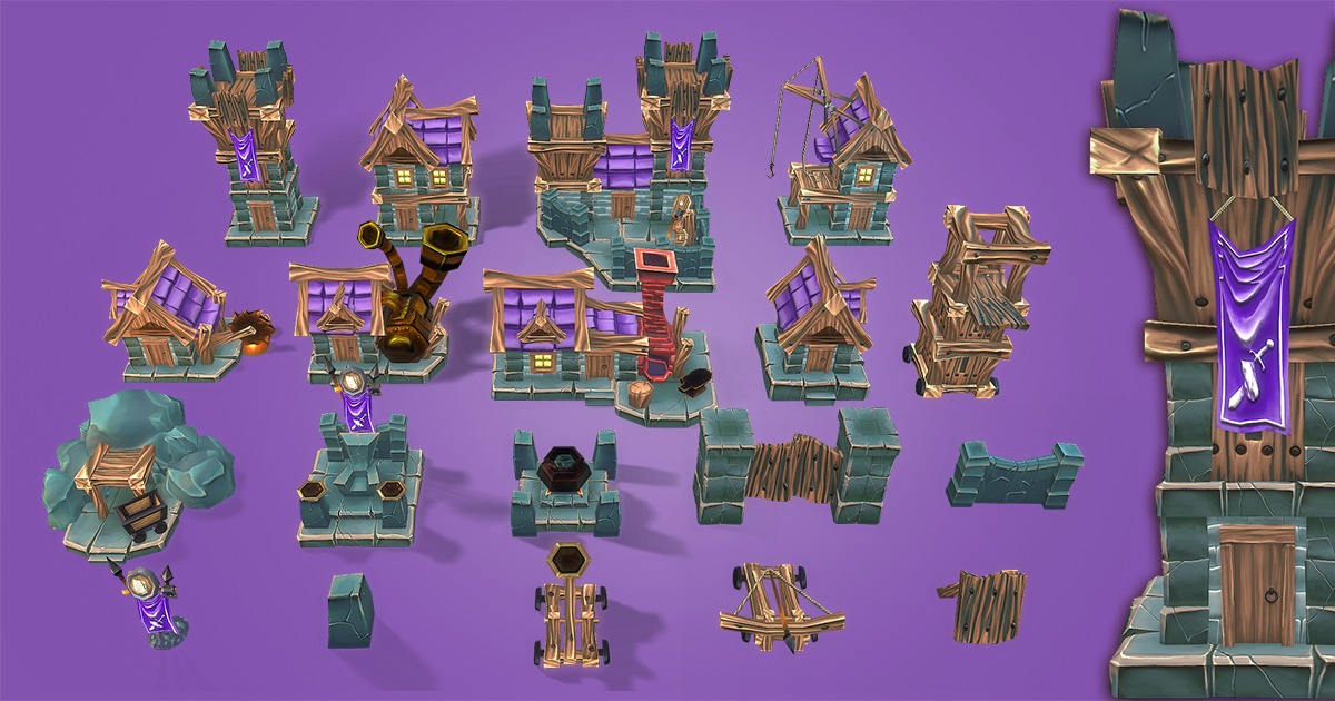 Human RTS Fantasy Building | 3D Fantasy | Unity Asset Store